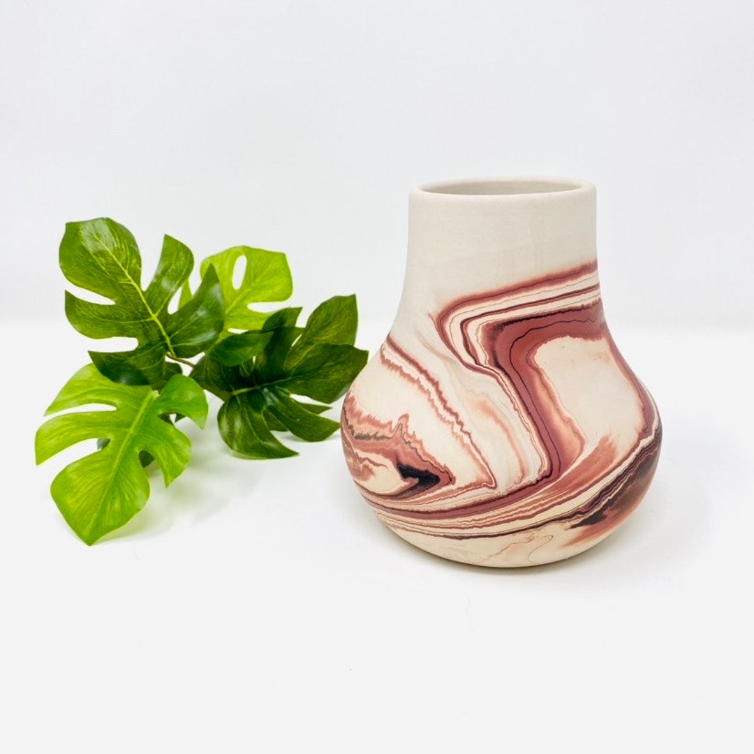 Vintage Nemadji Pottery Vase - Etsy