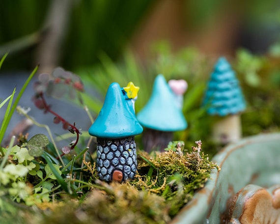 3pc Miniature Fairy Small Stone Tree Mushroom Garden Supplies | Etsy