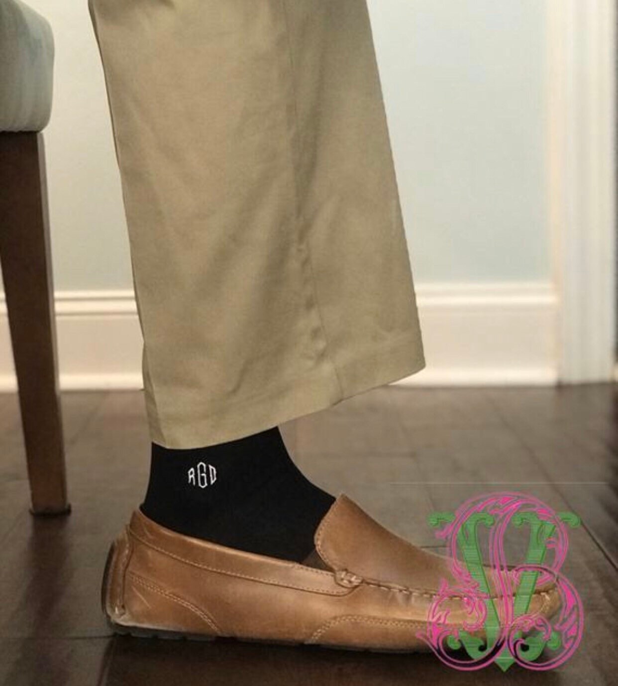 Monogrammed Mens Dress Socks/monogrammed Socks for - Etsy