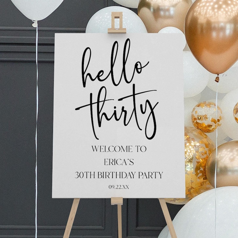 30th Birthday Sign - Etsy