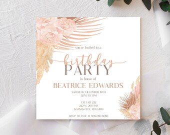 B Day Party Invite | Etsy