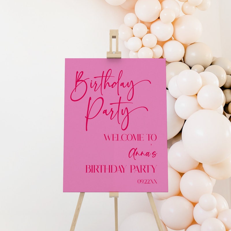 Birthday Welcome Board - Etsy
