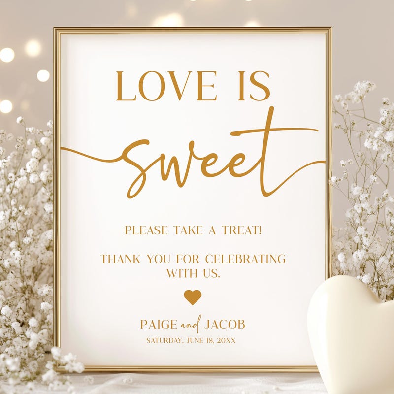 Sweets Table Sign - Etsy