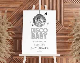 Disco Baby Shower Welcome Sign - Etsy