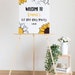 1st Birthday Party Welcome Sign Bumble Bee Themed First Bee Day Welcome ...
