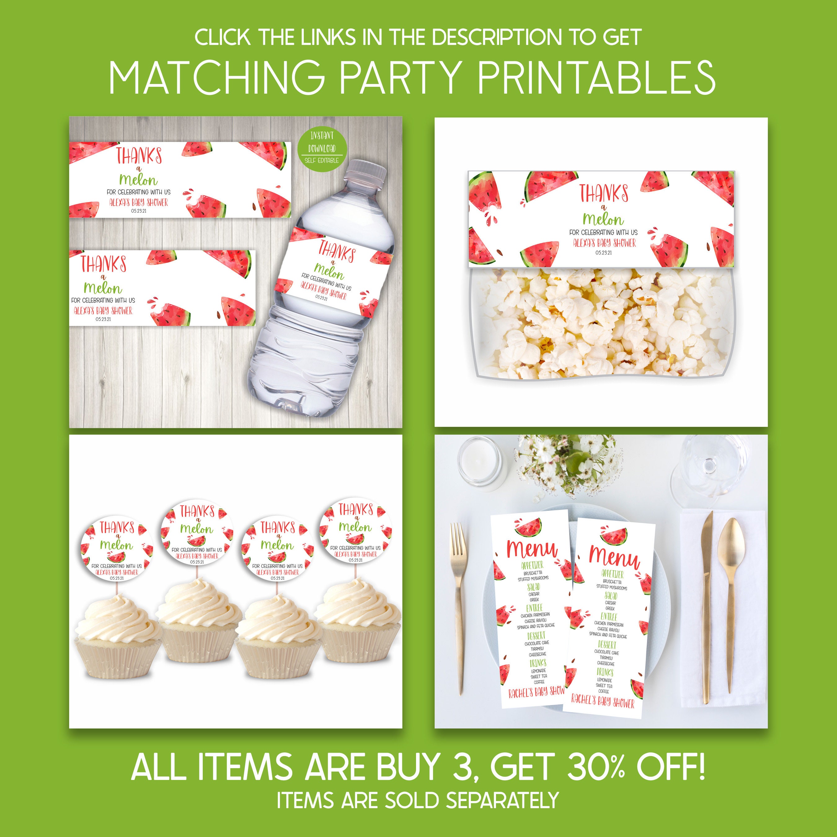 Watermelon Themed Baby Shower Welcome Sign - Etsy