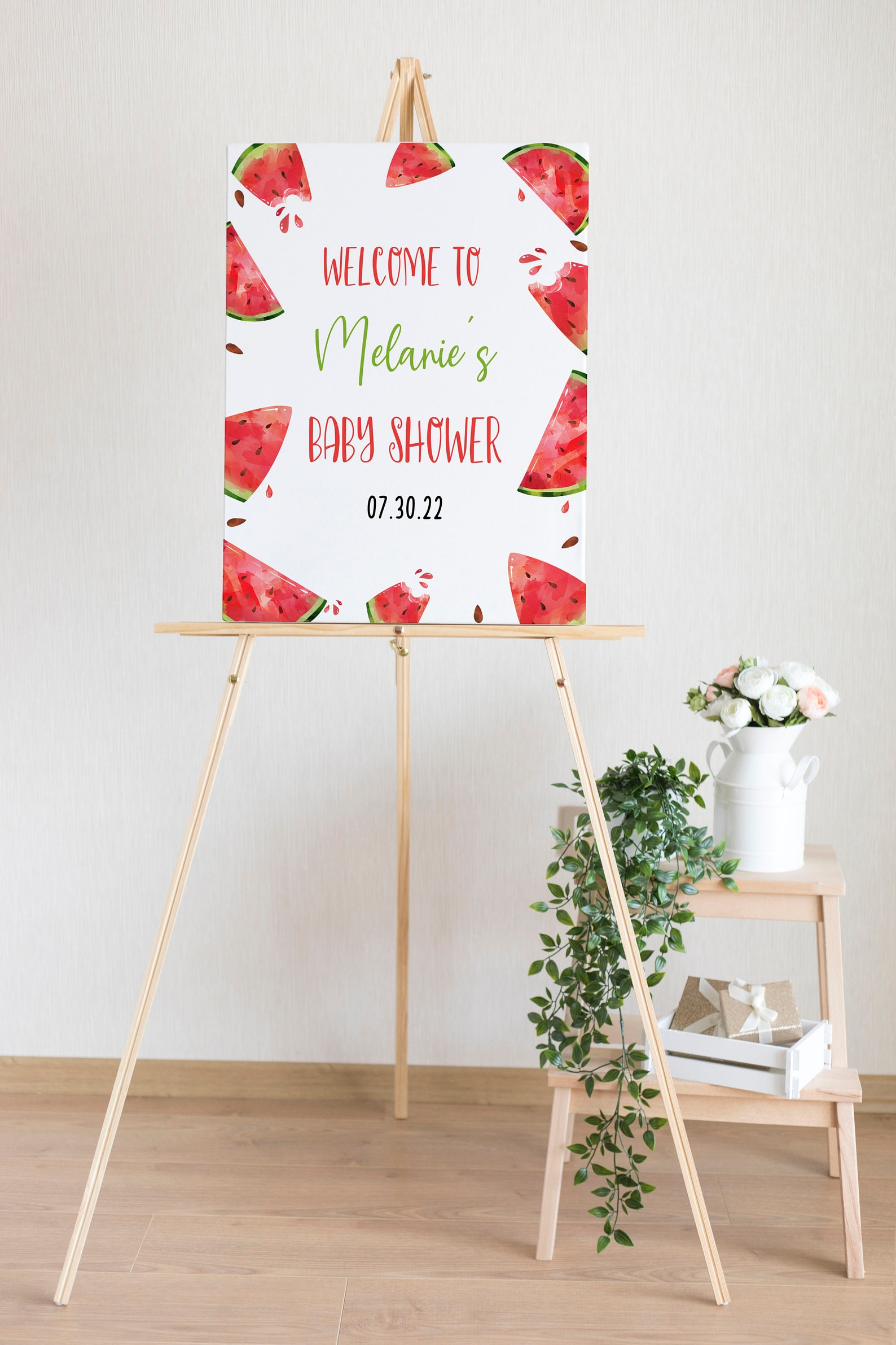 Watermelon Themed Baby Shower Welcome Sign - Etsy