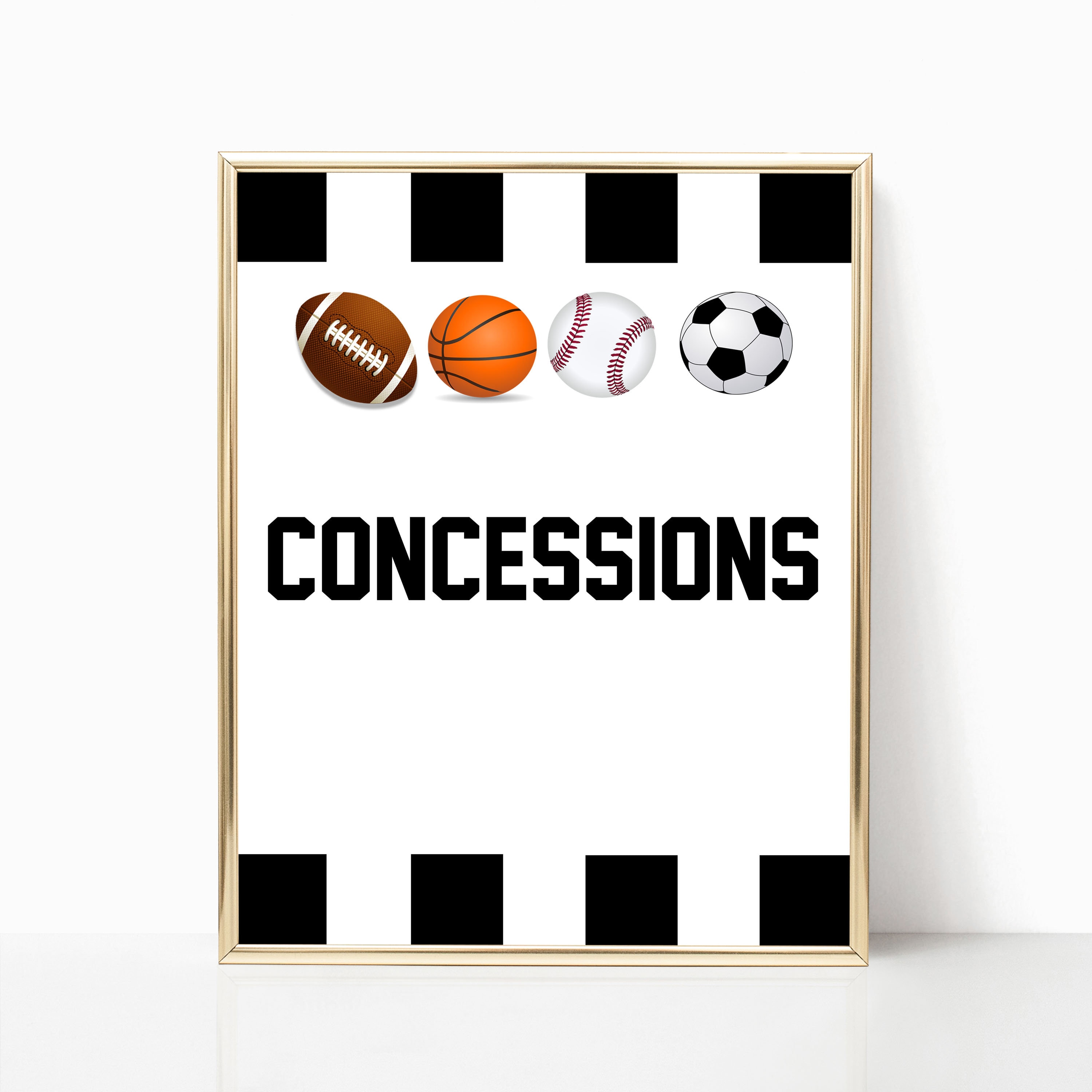 Sports Concession Stand Menu Clipart