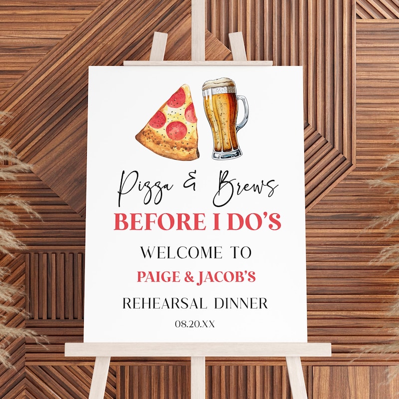 Pizza Wedding Sign - Etsy