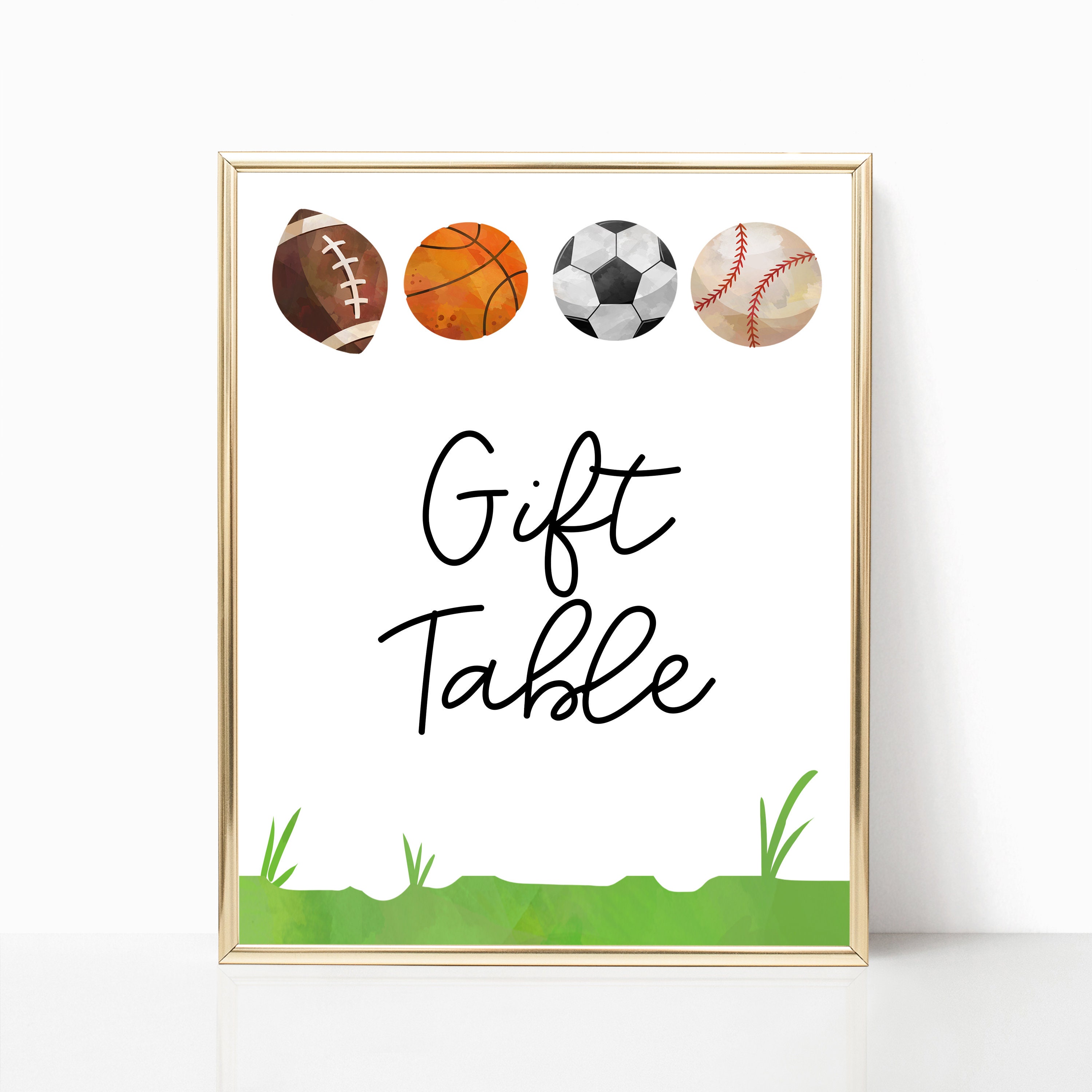 Sports Themed Party Sign Set 8x10 Football Baseball - Etsy