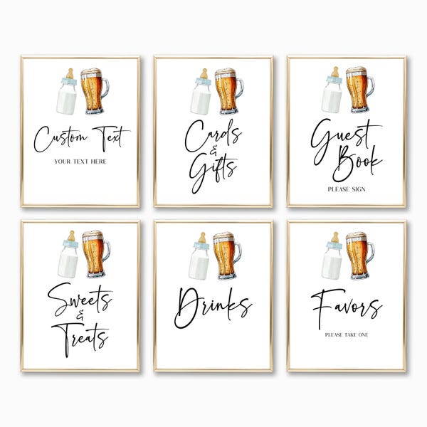 Beer Baby Shower - Etsy