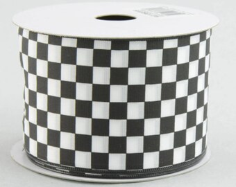 Checked Ribbon - Etsy