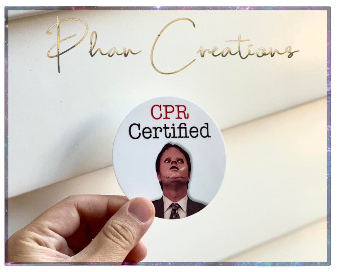 CPR Certified Sticker | Hydro Flask Decal | Funny Vinyl Sticker ...