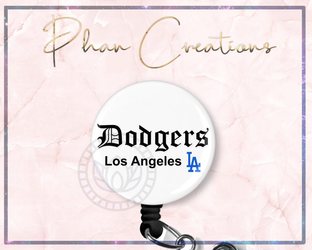 Dodgers ID Badge Reel, World Series Badge Clip, Los Angeles Badge ...