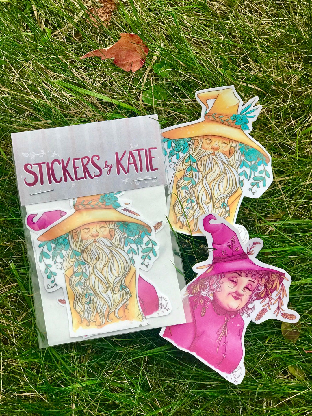 Botanical Wizard Sticker Set - Etsy