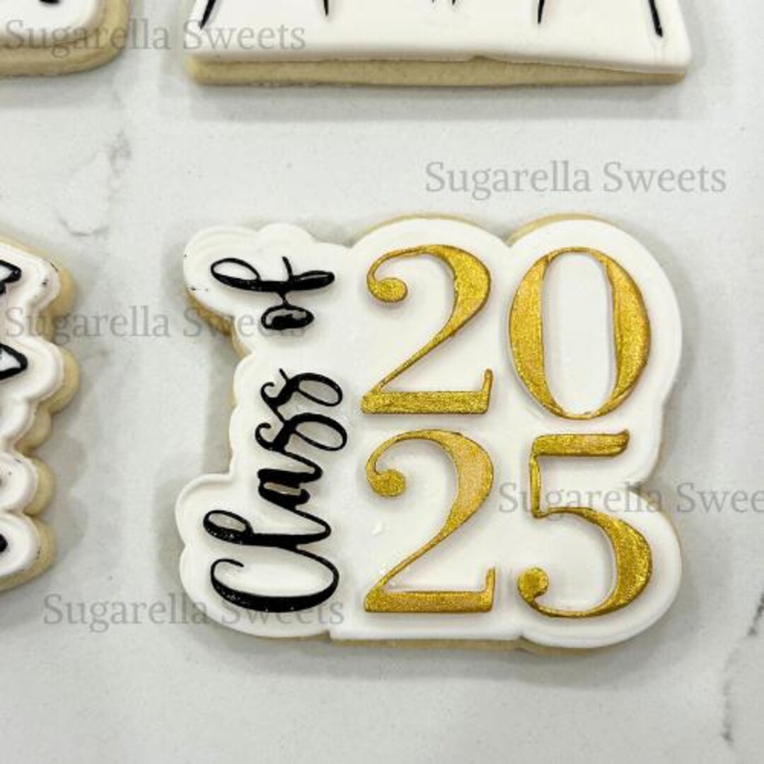 Class of 2025 Graduation Cookie Cutter and Stamp, Graduation Cookie ...
