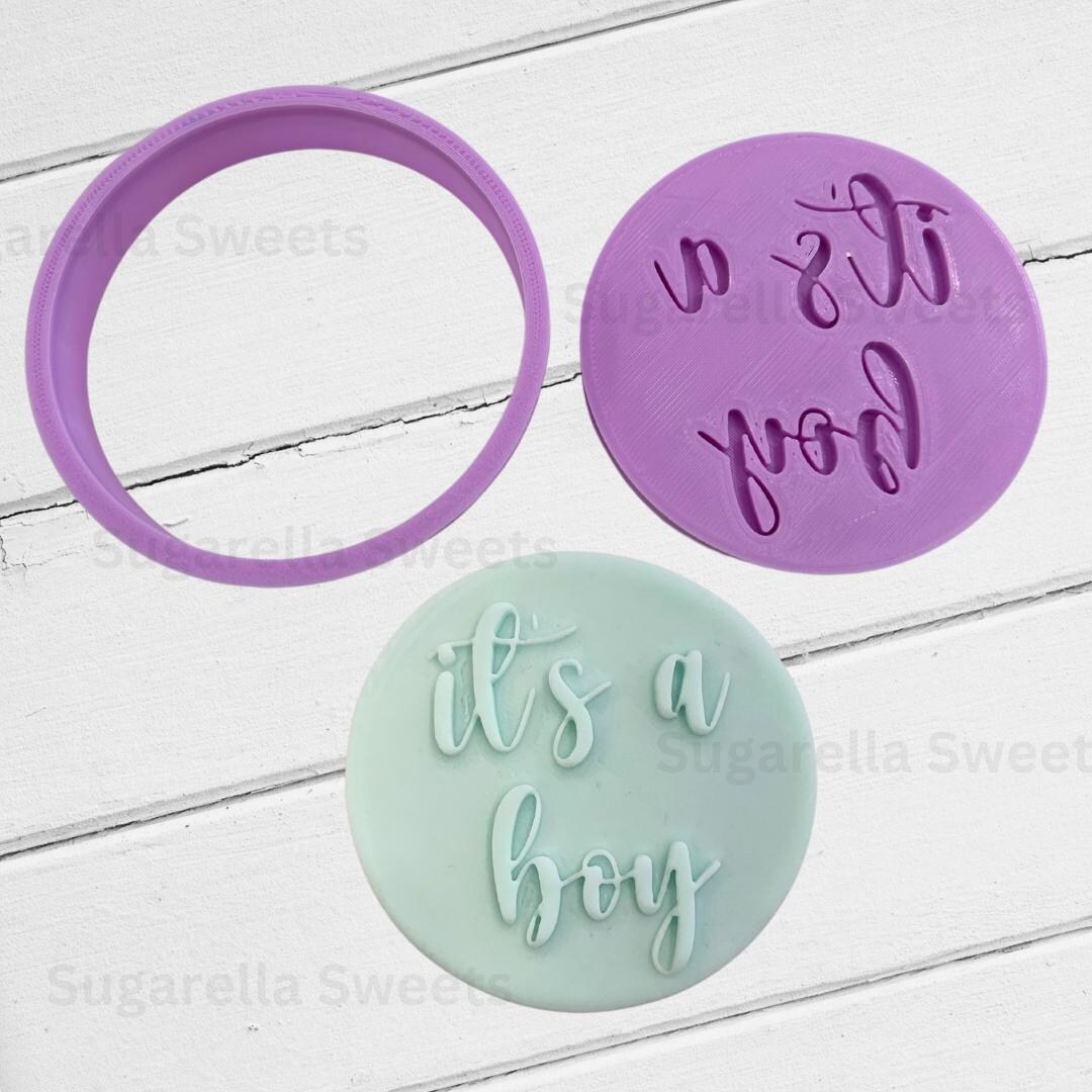 It's a Boy Cookie Cutter and Stamp, Baby Shower Favor - Etsy
