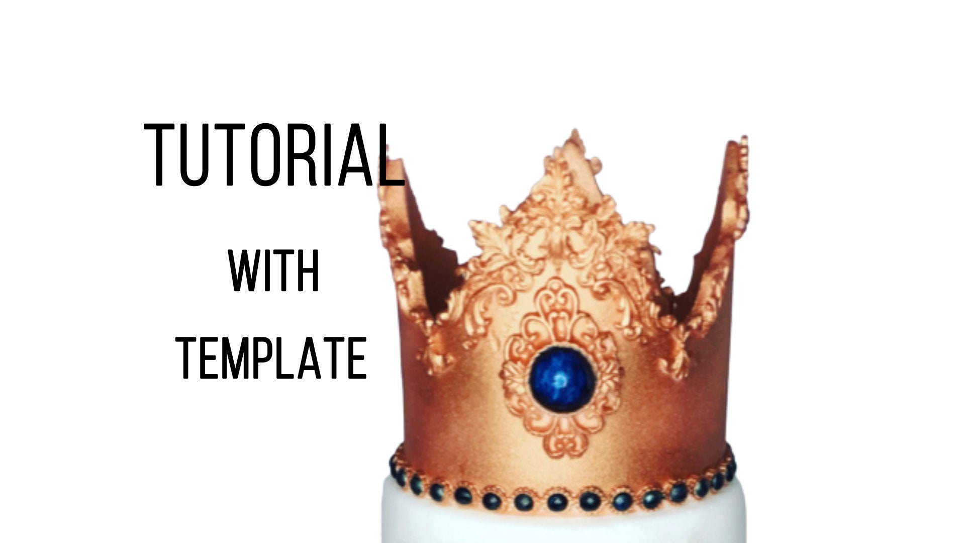 Tiara Template Fondant