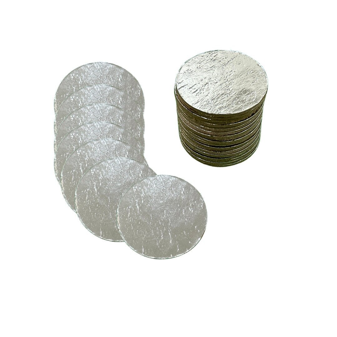 Set of 24 Disposible Silver Mini Cake Pop Boards, Mini Cake Plates ...