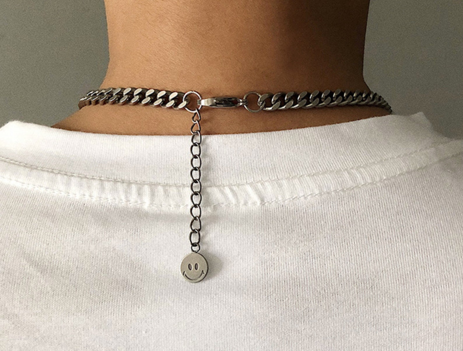 All Smiles VIBE Chain Necklace Belt Titanium Steel High - Etsy