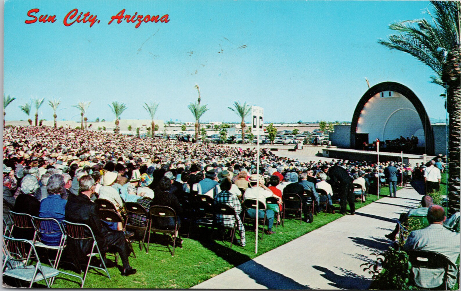 Sun City AZ the Sun Bowl Arizona 1960s Vintage Postcard Y2 - Etsy