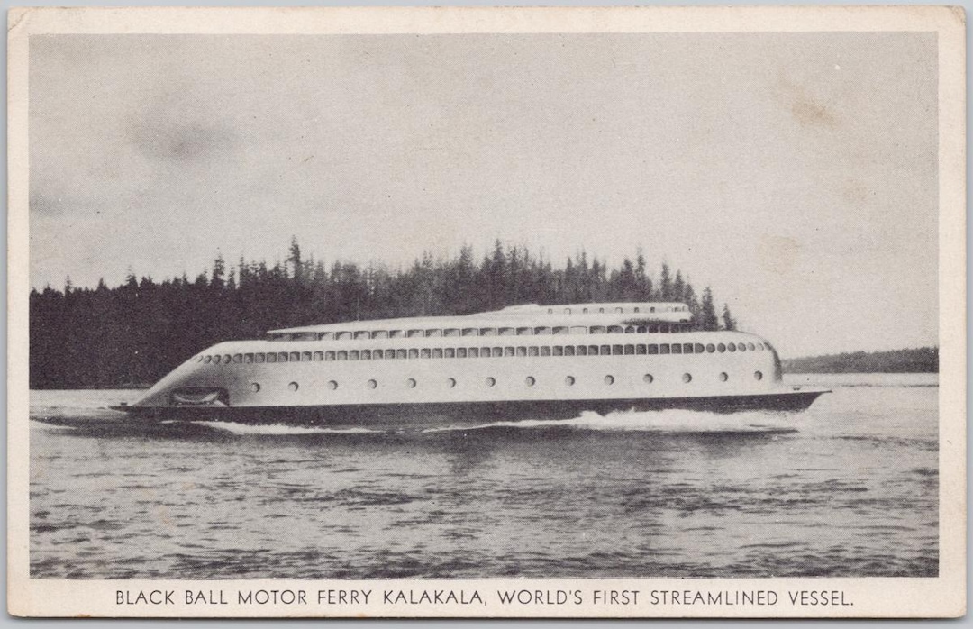Black Ball Ferry 'kalakala' Ship Seattle to Bremerton WA Washington ...
