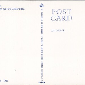 Fable Cottage Victoria BC Cordova Bay Vancouver Island Unused Vintage ...