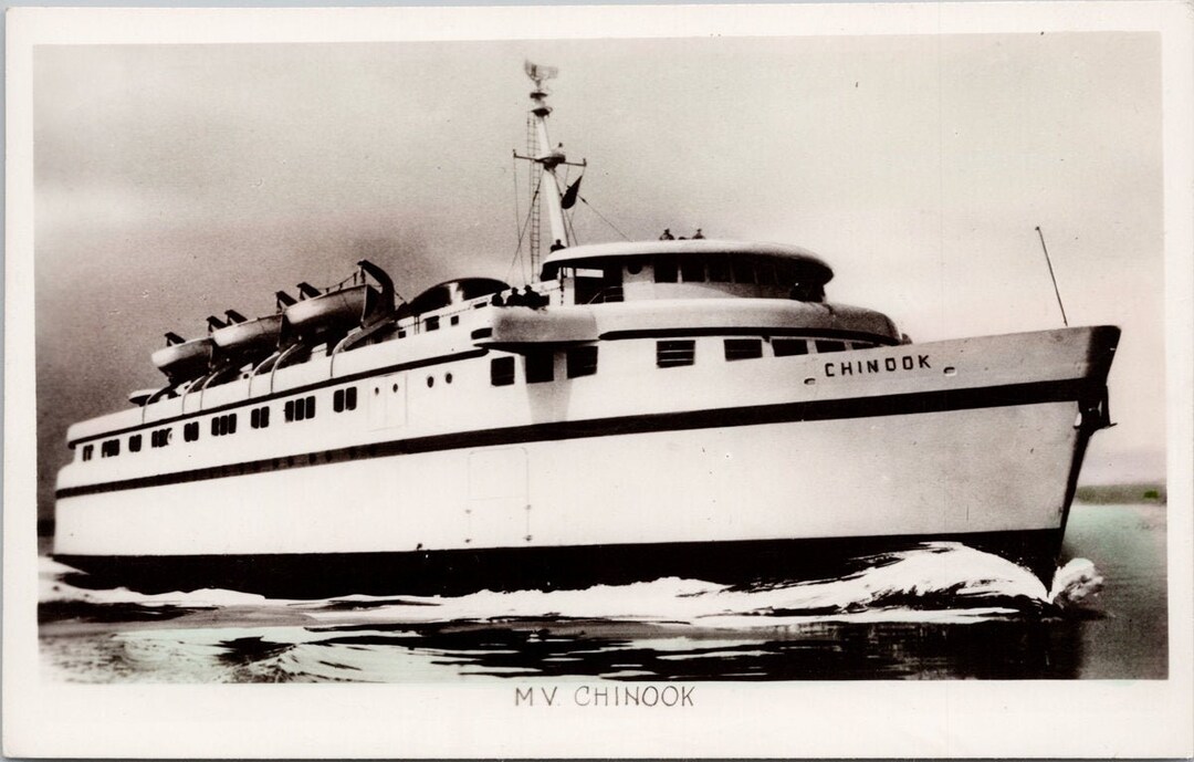 MV 'chinook' Puget Sound WA Ship Gowen Sutton RPPC Postcard Y1 - Etsy