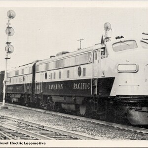 Canadian Pacific Diesel Electric Locomotive Train CP Railway Unused ...