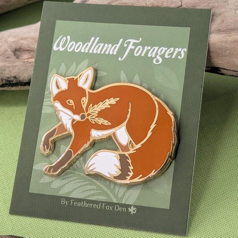 Fox Pin - Etsy