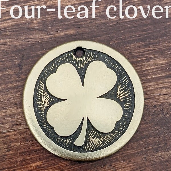 Clover Dog Tag - Etsy
