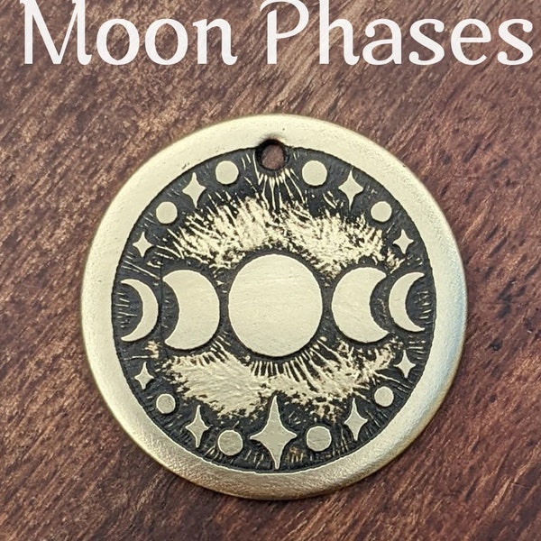 Moon Dog Tag - Etsy