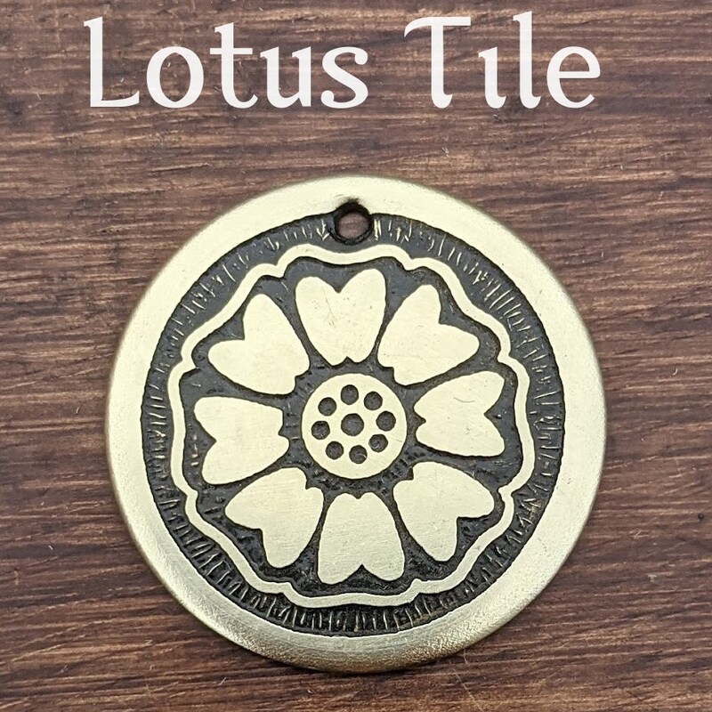 Lotus Tiles - Etsy