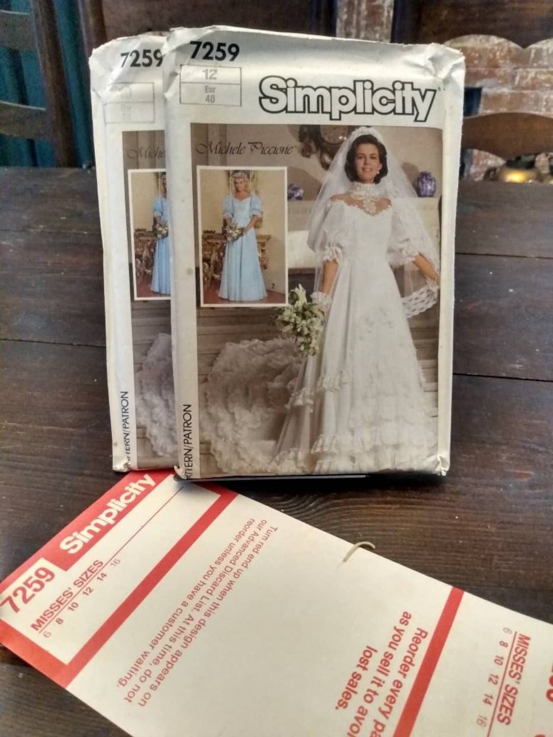Vintage Simplicity 7259 Sewing Pattern/ Uncut/ Misses' Lined Brides' or ...