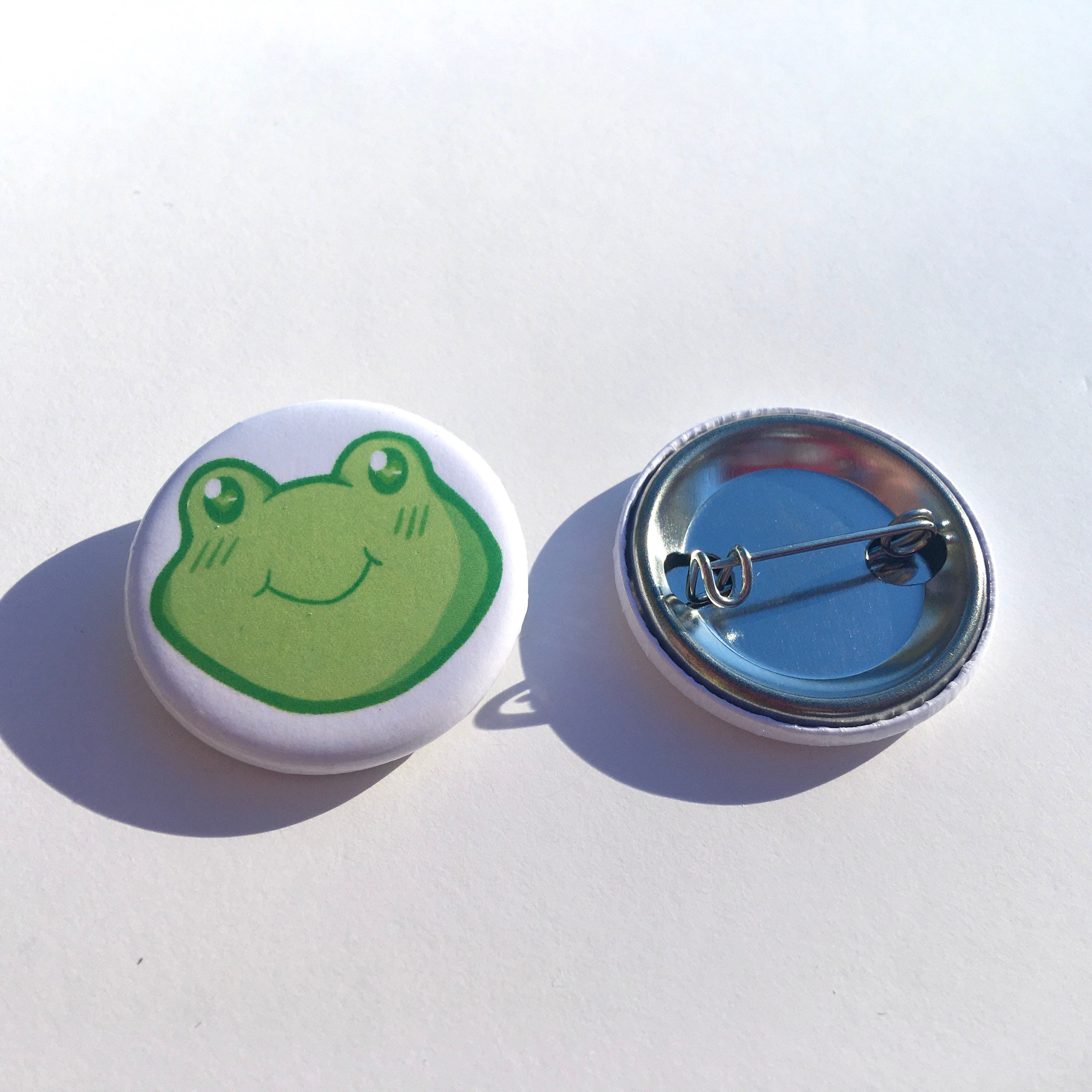 Happy Frog Button || Froggy, Frogger, Cute, Aesthetic, Cartoon, Cute ...