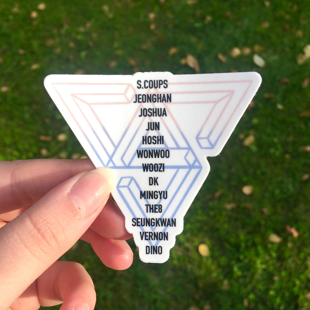 SEVENTEEN Logo Sticker SVT Sticker, Kpop, K-pop, Water Bottle Sticker ...