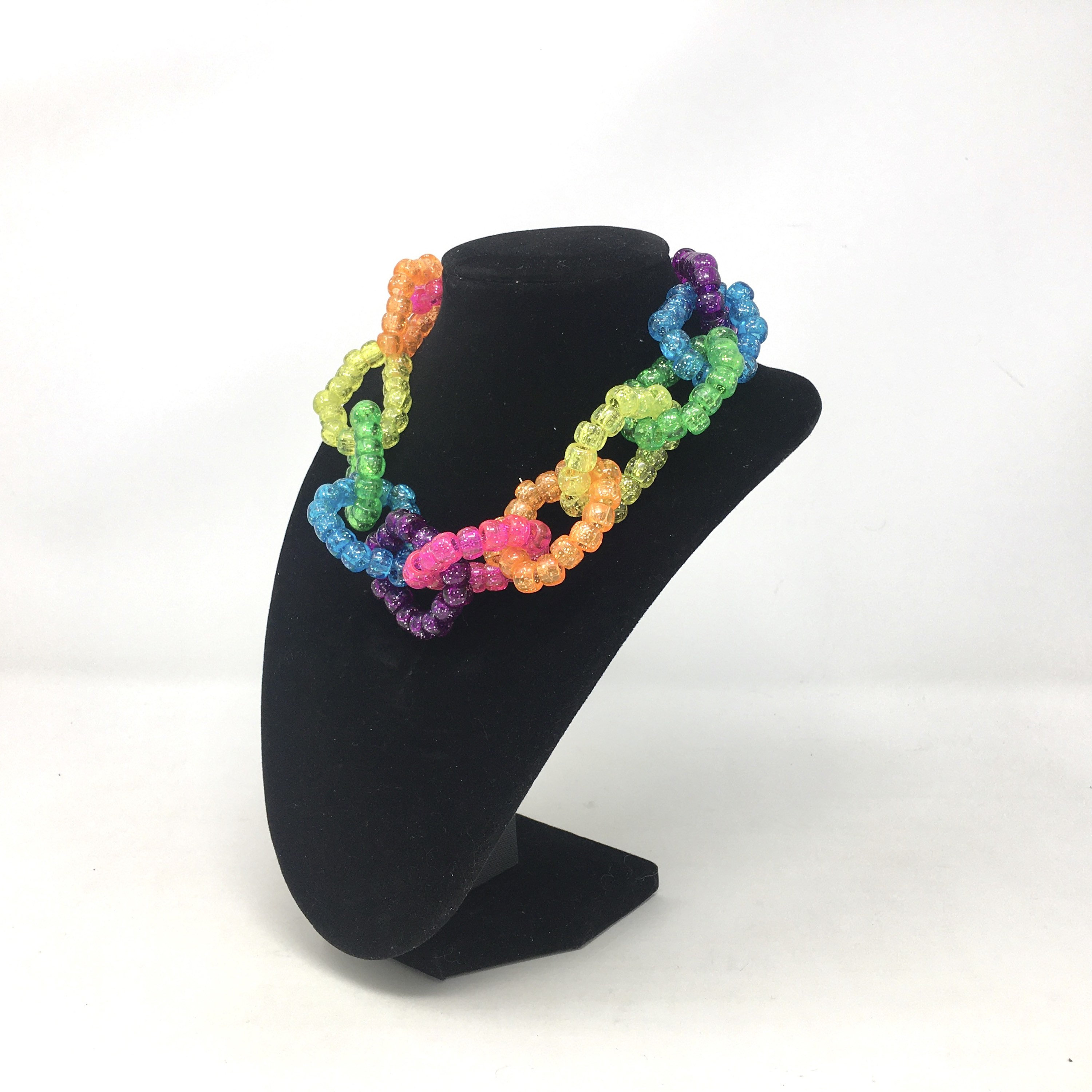 Rainbow Kandi Chain Choker Kandi Choker Kandi Necklace - Etsy