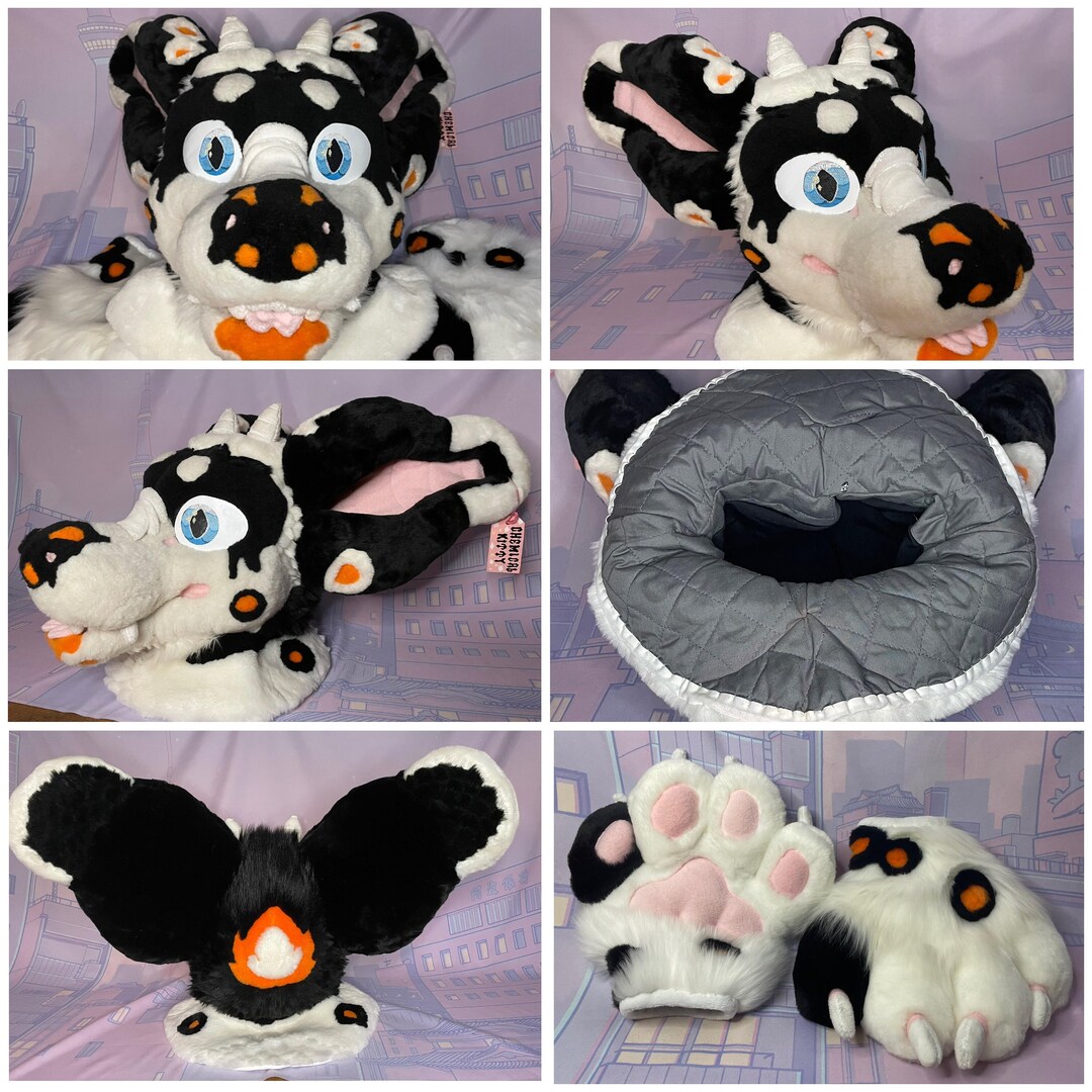 Calico Dragon Mini Partial Fursuit - Etsy UK