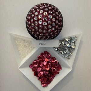 DIY Sequin Ornament Kits- New Colors - Etsy