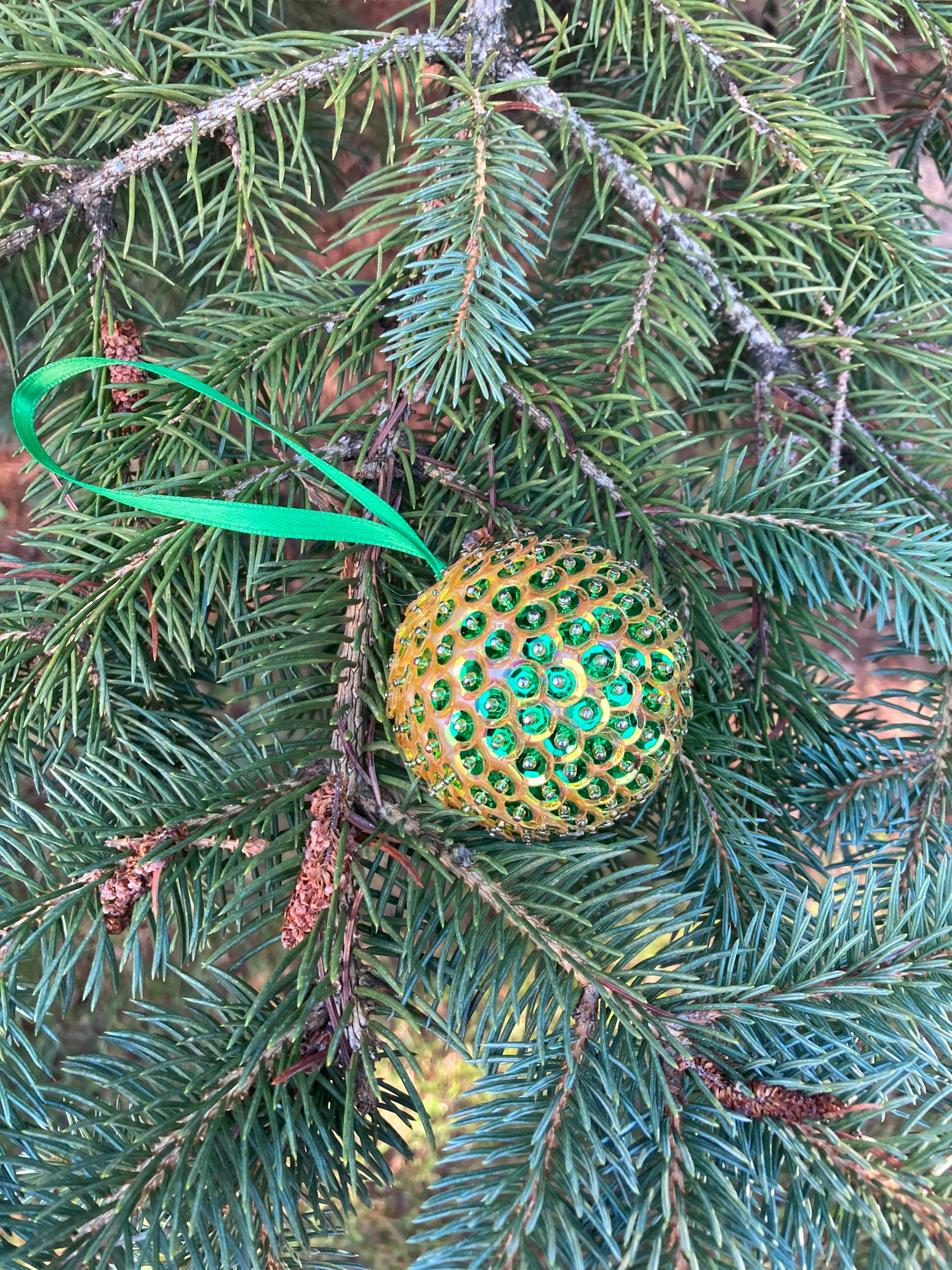 DIY Sequin Ornament Kits- New Colors - Etsy