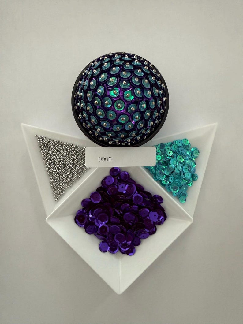 DIY Sequin Ornament Kits- New Colors - Etsy
