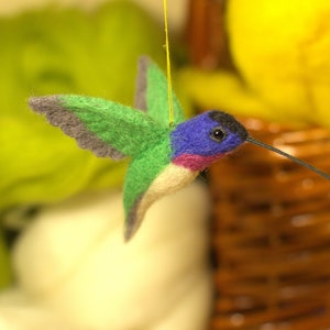 Needle Felted Hummingbird(green). Needle Felted Birds.needle Felted ...