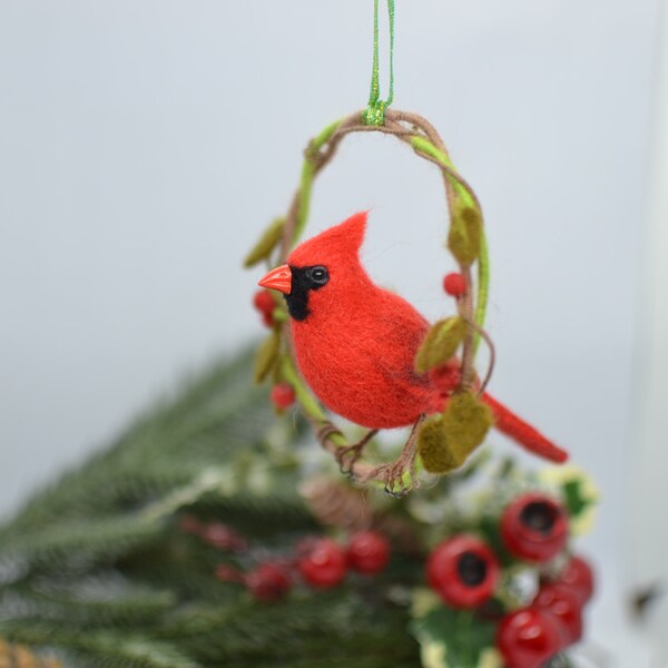 Cardinal Felt Ornament - Etsy