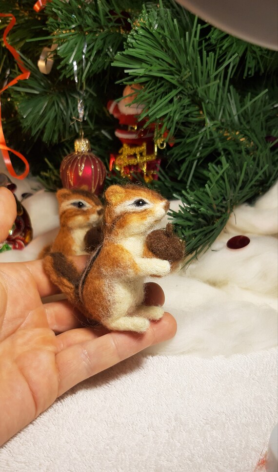 Needle Felted Chipmunk Needle Felted Animals Realistic | Etsy
