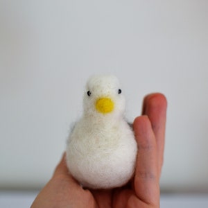 Needle Felted Seagull Bird Needle Felted Bird Christmas Ornament. - Etsy