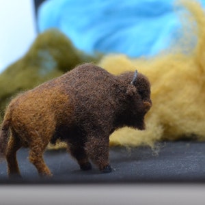 American Bison Needle Felted Buffalo. (made to Order) - Etsy