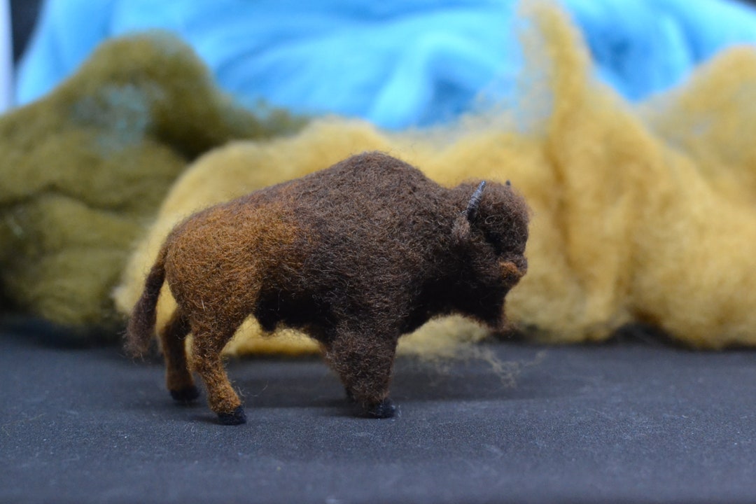 American Bison Needle Felted Buffalo. (made to Order) - Etsy