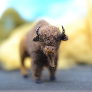American Bison Needle Felted Buffalo. (made to Order) - Etsy