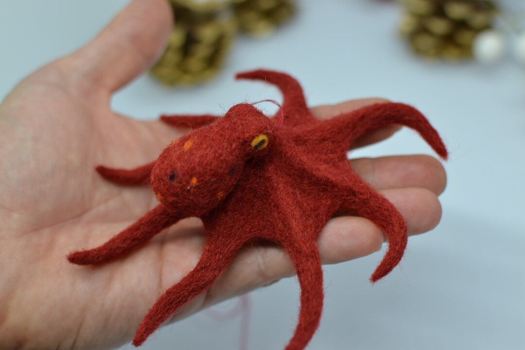 Needle Felted Octopus.handmade, Sea Creatures,needle Felted Animals - Etsy