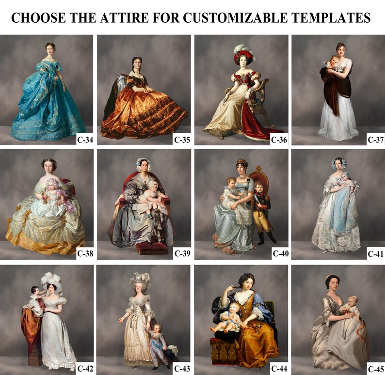 Historical Family Portraits Royal Portraits Renaissance | Etsy